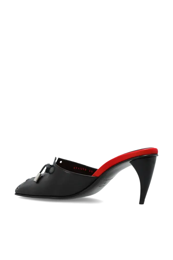 Alexander McQueen Leather Heeled Mules