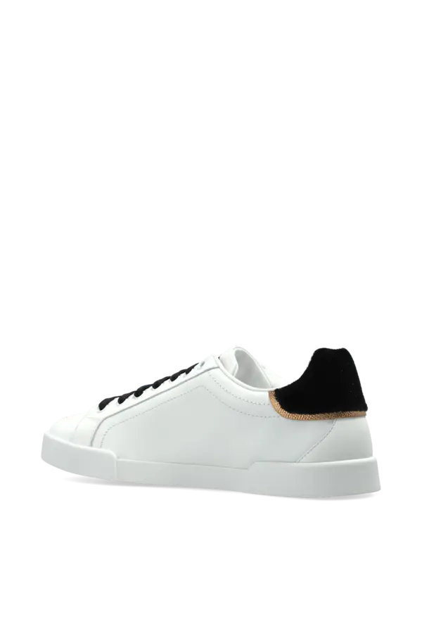 Dolce & Gabbana Leather Sports Shoes With Logo