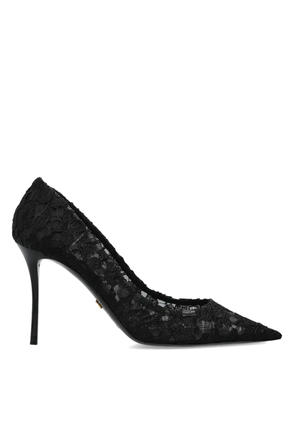 Dolce & Gabbana Lace High Heel Shoes - Black