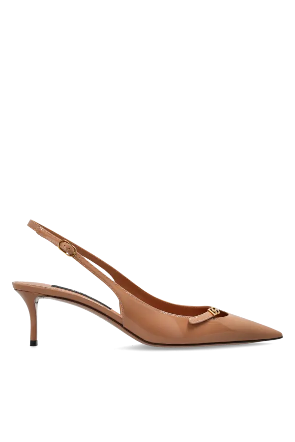 Dolce & Gabbana Leather Heeled Shoes - Beige