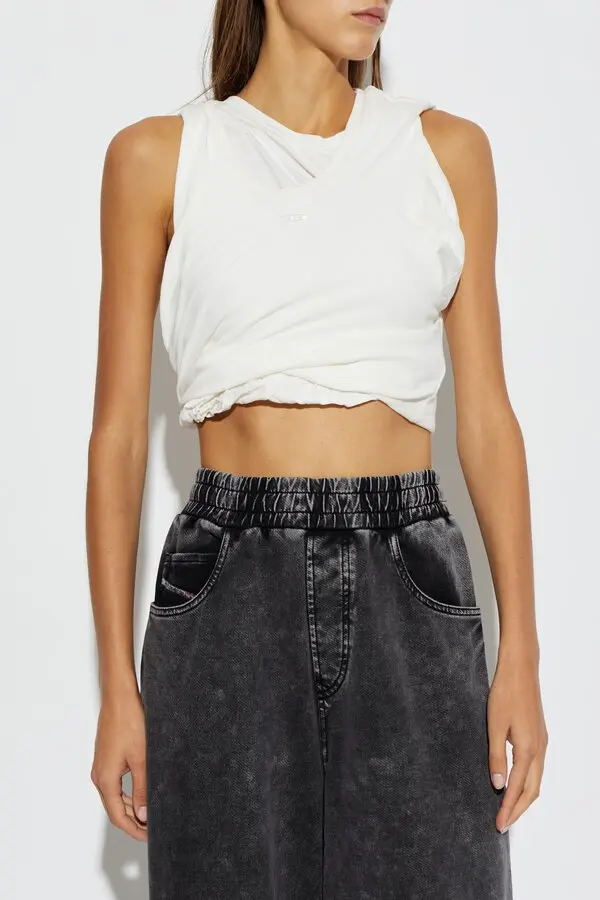 DIESEL® Top ‘t-wisher-rib-pl
