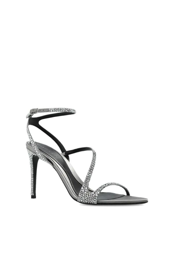Alexander McQueen Embellished Crystal Heeled Sandals