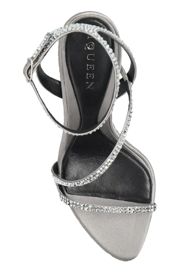Alexander McQueen Embellished Crystal Heeled Sandals