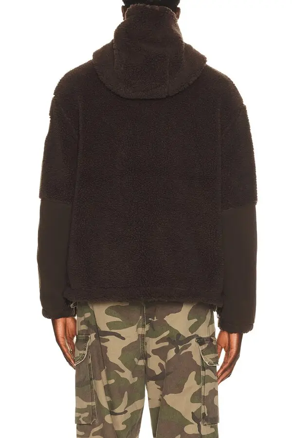 Canada Goose Harrier Fleece Full Zip Hoodie In Brown