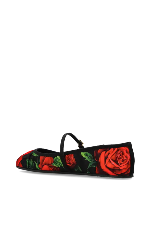 Dolce & Gabbana Ballet Flats With Floral Motif