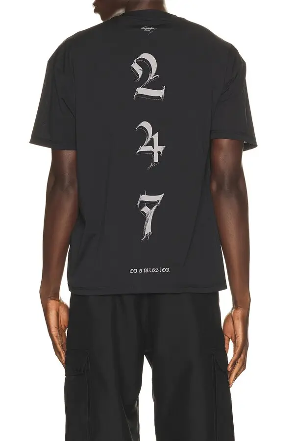 247 BY REPRESENT Knight Short Sleeve Tee In Black - Jet Black