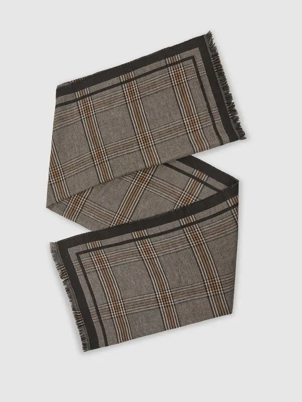 REISS Aura Prince Of Wales Check Scarf