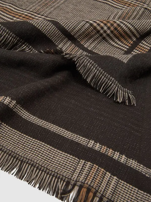 REISS Aura Prince Of Wales Check Scarf
