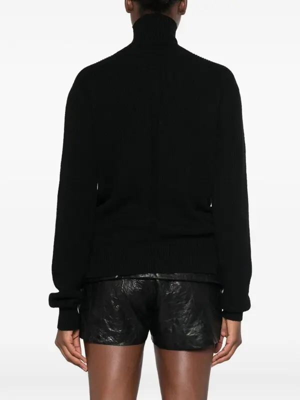 Rick Owens Wool Turtle-neck Sweater