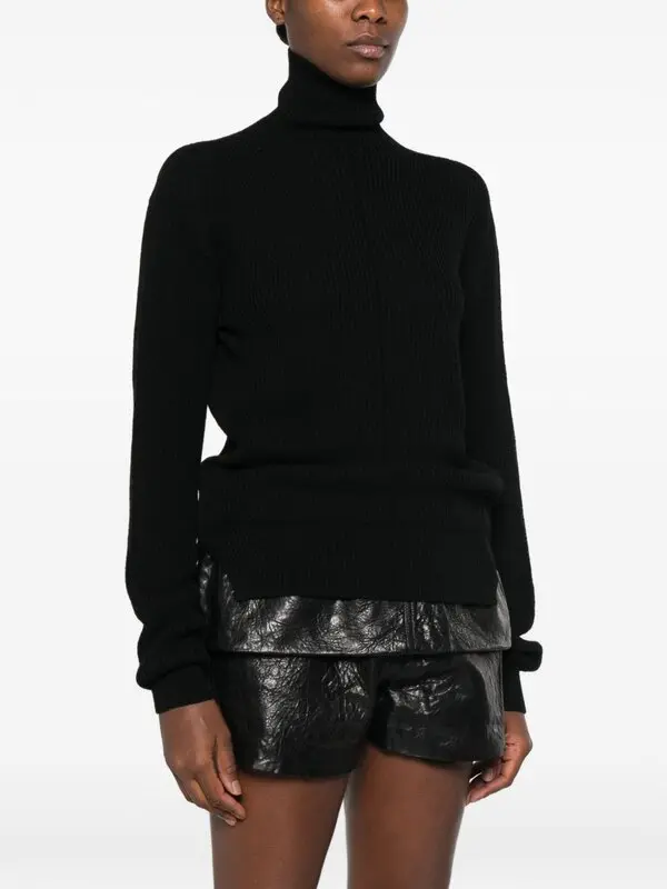 Rick Owens Wool Turtle-neck Sweater