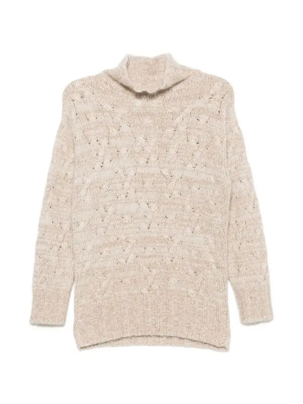 Fabiana Filippi Wool Blend Turtle-neck Sweater