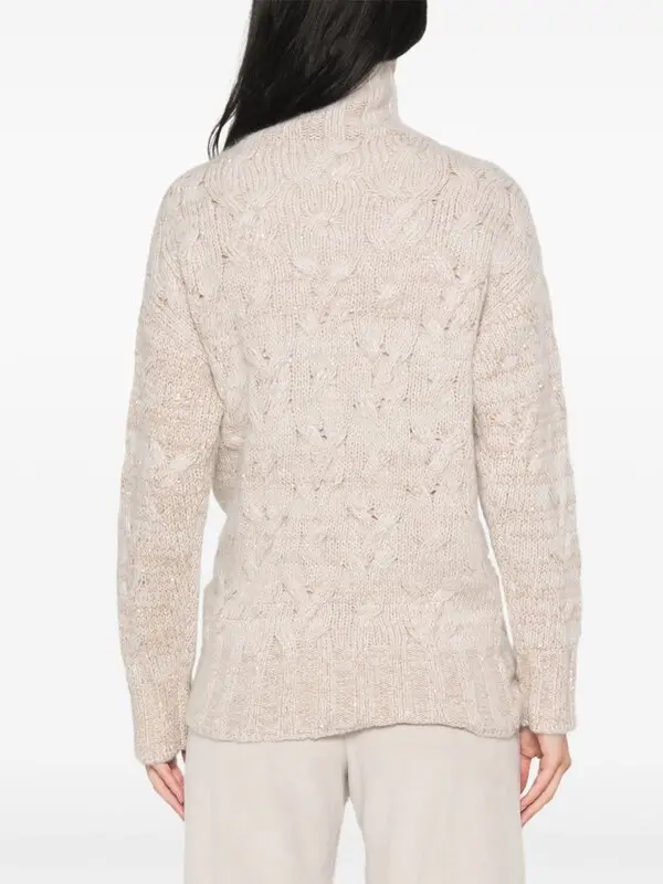 Fabiana Filippi Wool Blend Turtle-neck Sweater