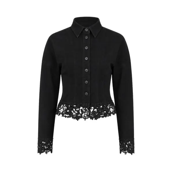 OW Eldora Denim Shirt - Black