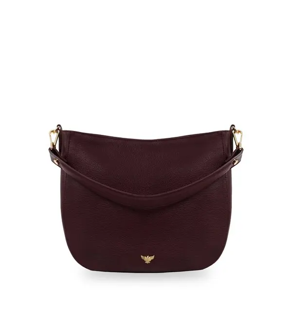 APATCHY LONDON The Rosie Burgundy Leather Bag