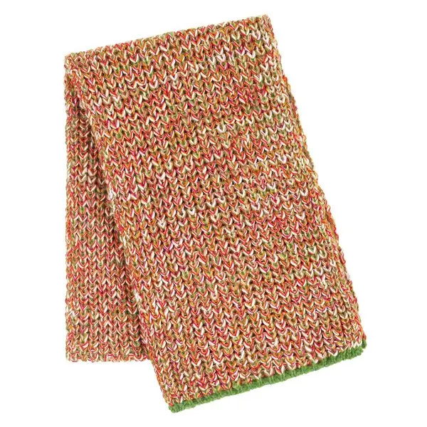 CARA & THE SKY Florence Twist Oversized Chunky Knitted Scarf Olive - Green