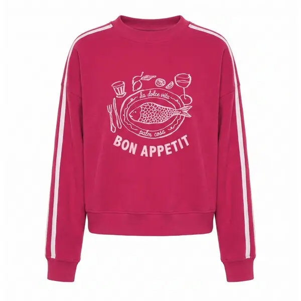 PALM COLLECTIVE Bon Appetit Fleece Sweater