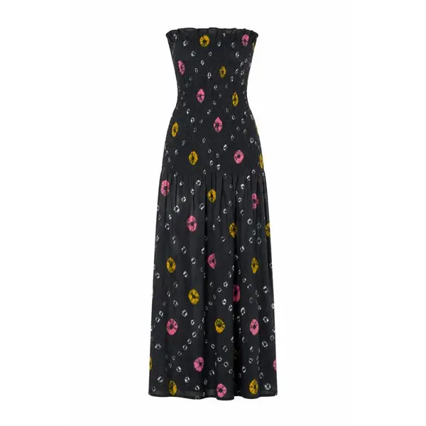 PAR Y ESCALA Valerie Strapless Maxi Dress