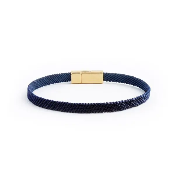 KARMA AND LUCK Forever Grateful String Magnetic Clasp Bracelet - Blue