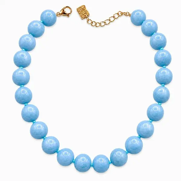 MICHAEL NASH JEWELRY Abigail Agate Necklace - Blue