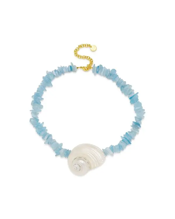 AMBER SCEATS Blue / White Cassis Necklace - Blue/white