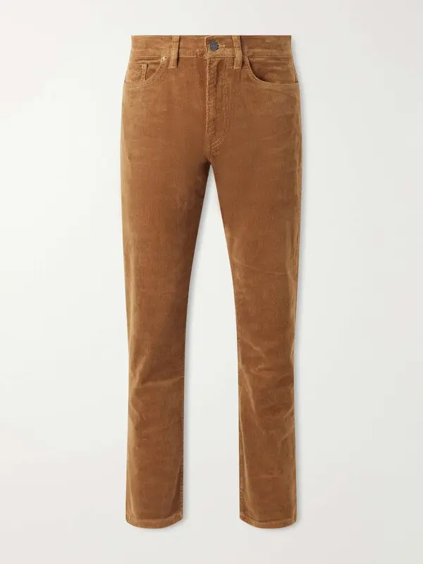 Polo Ralph Lauren Straight-leg Cotton-corduroy Trousers - Brown