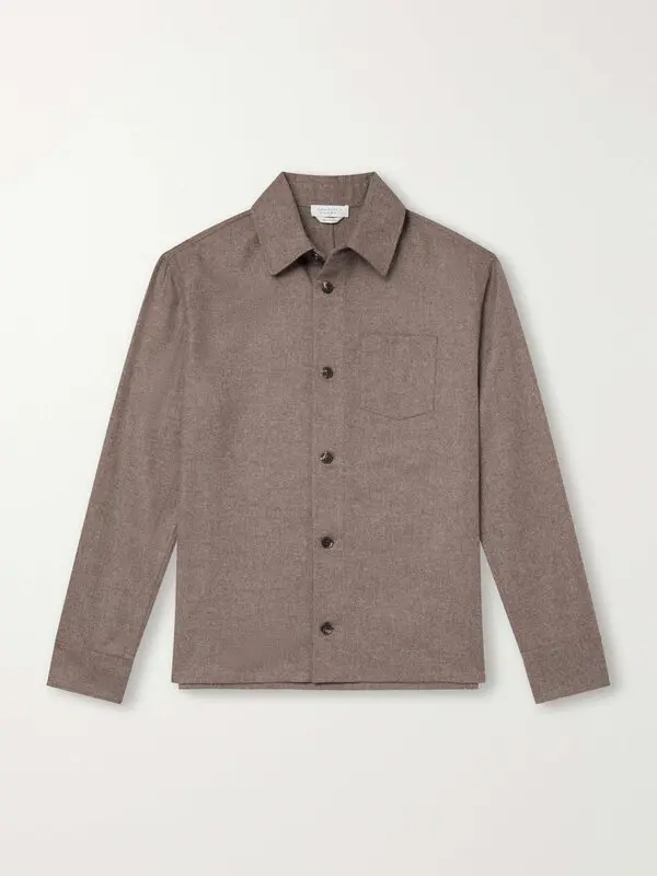 Gabriela Hearst Drew Wool And Cashmere-blend Shirt