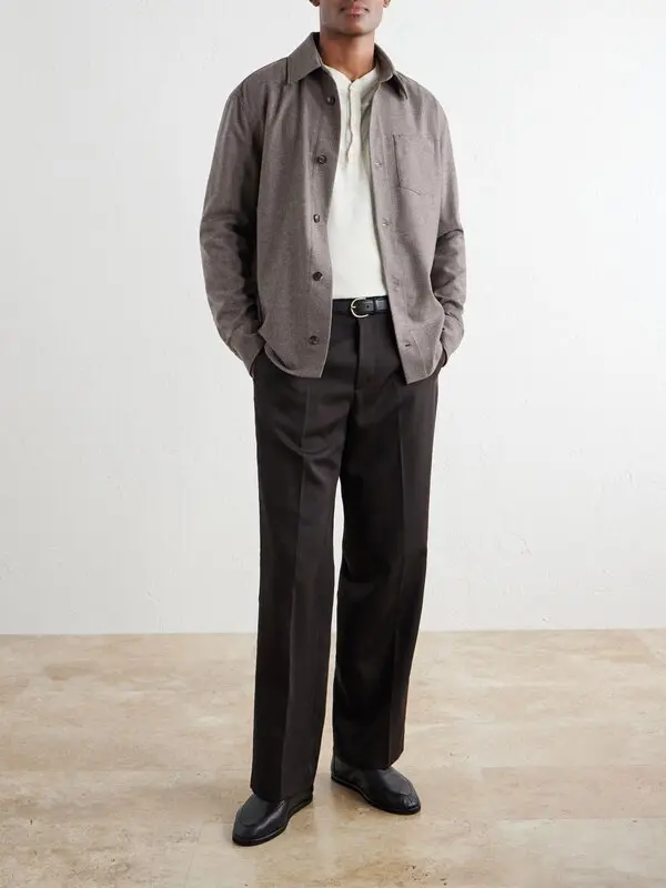 Gabriela Hearst Drew Wool And Cashmere-blend Shirt
