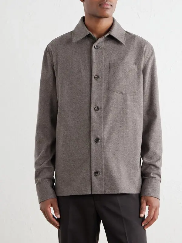 Gabriela Hearst Drew Wool And Cashmere-blend Shirt