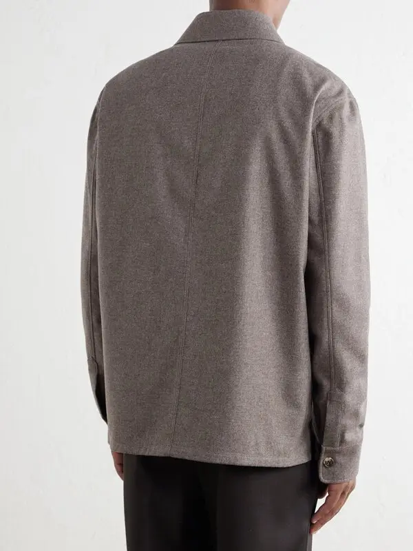 Gabriela Hearst Drew Wool And Cashmere-blend Shirt