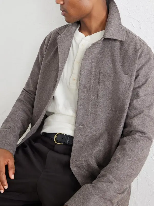 Gabriela Hearst Drew Wool And Cashmere-blend Shirt