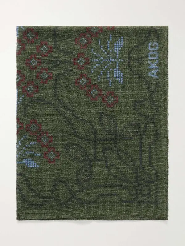 A KIND OF GUISE Luz Printed Wool Scarf