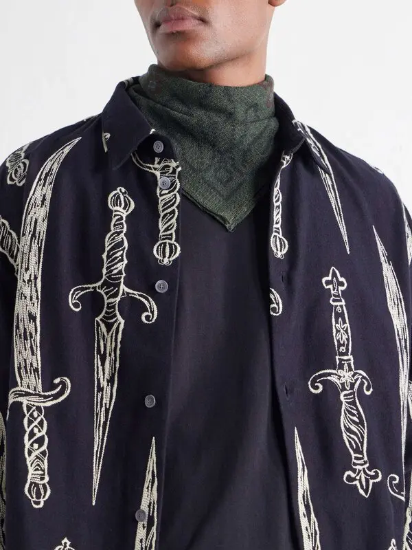 A KIND OF GUISE Luz Printed Wool Scarf