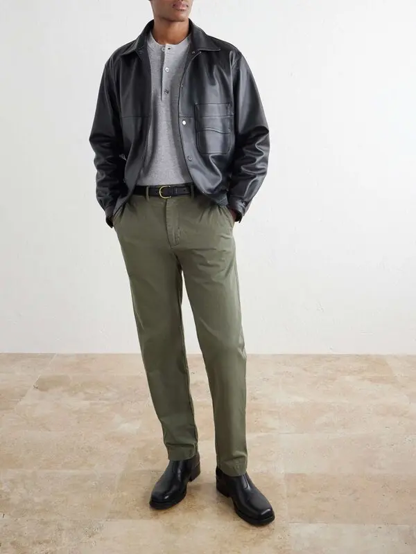 Hartford Taylor Straight-leg Cotton Gabardine Trousers