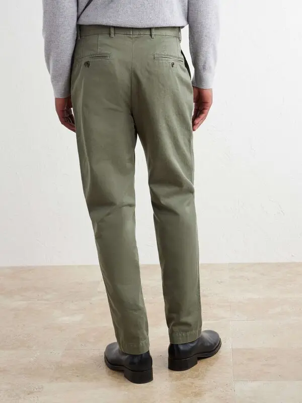 Hartford Taylor Straight-leg Cotton Gabardine Trousers