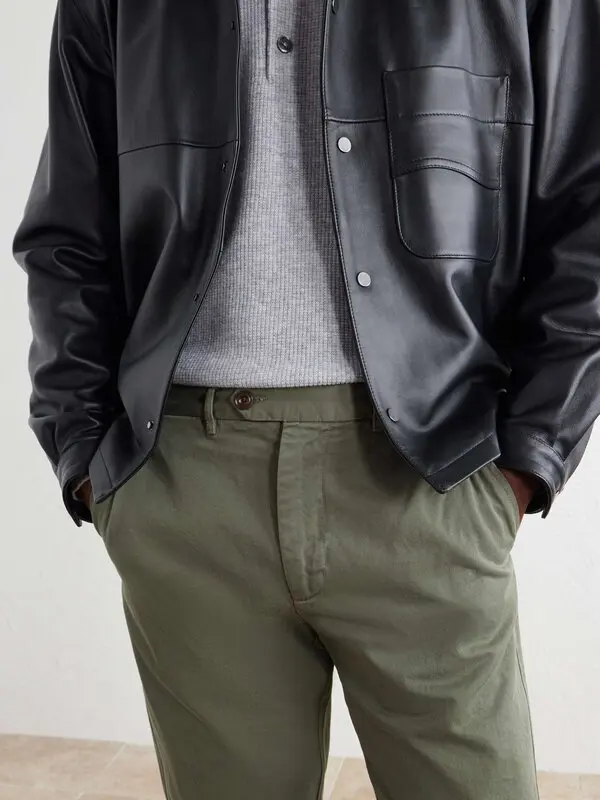 Hartford Taylor Straight-leg Cotton Gabardine Trousers