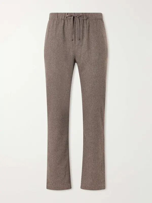 Hartford Joggy Straight-leg Wool Woven Trousers