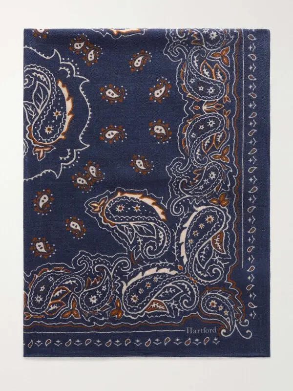 Hartford Printed Wool Scarf