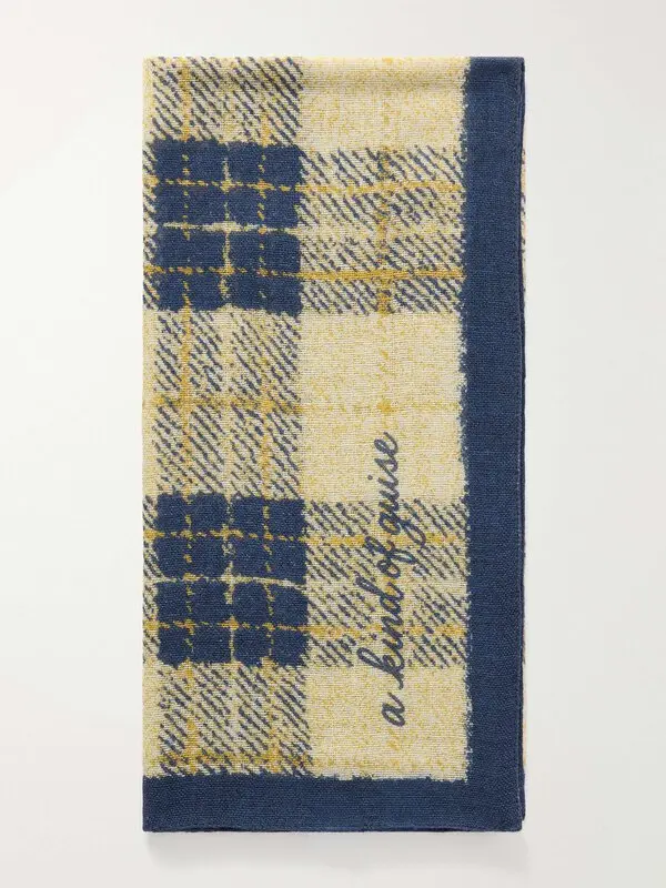 A KIND OF GUISE Salazar Checked Wool Scarf