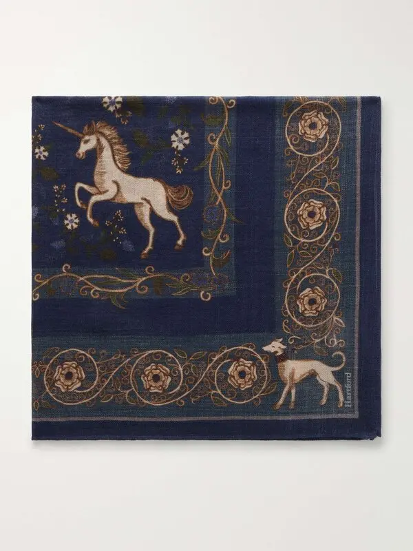 Hartford Printed Wool Scarf