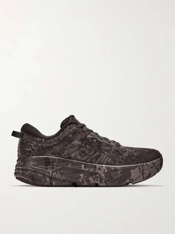 HOKA® Beams Bondi 7 Tpu-trimmed Mesh Sneakers