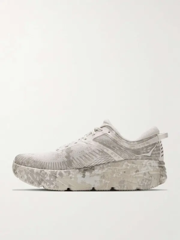 HOKA® Beams Bondi 7 Tpu-trimmed Mesh Sneakers