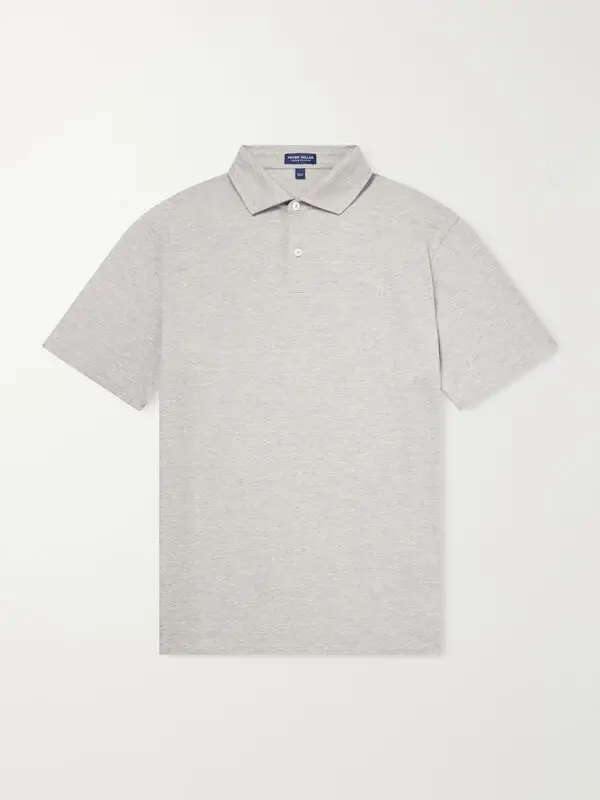 Peter Millar Excursionist Cotton-blend Herringbone Polo Shirt
