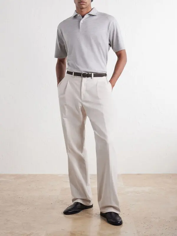 Peter Millar Excursionist Cotton-blend Herringbone Polo Shirt