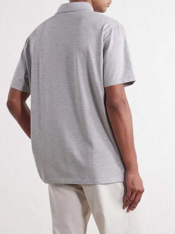 Peter Millar Excursionist Cotton-blend Herringbone Polo Shirt