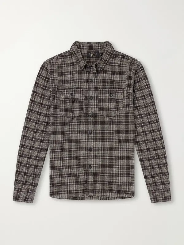 Ralph Lauren Eaton Checked Cotton-flannel Shirt - Gray