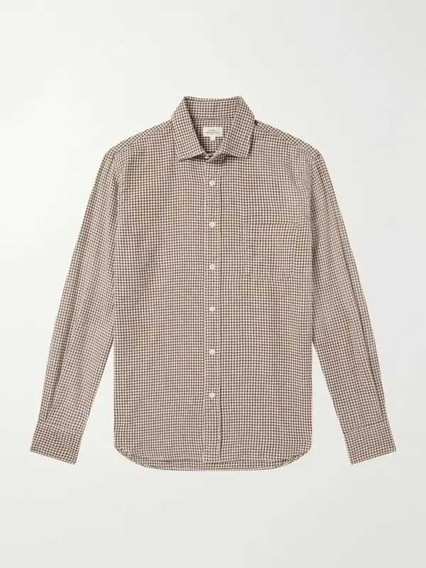 Hartford Paul Striped Cotton-gabardine Shirt