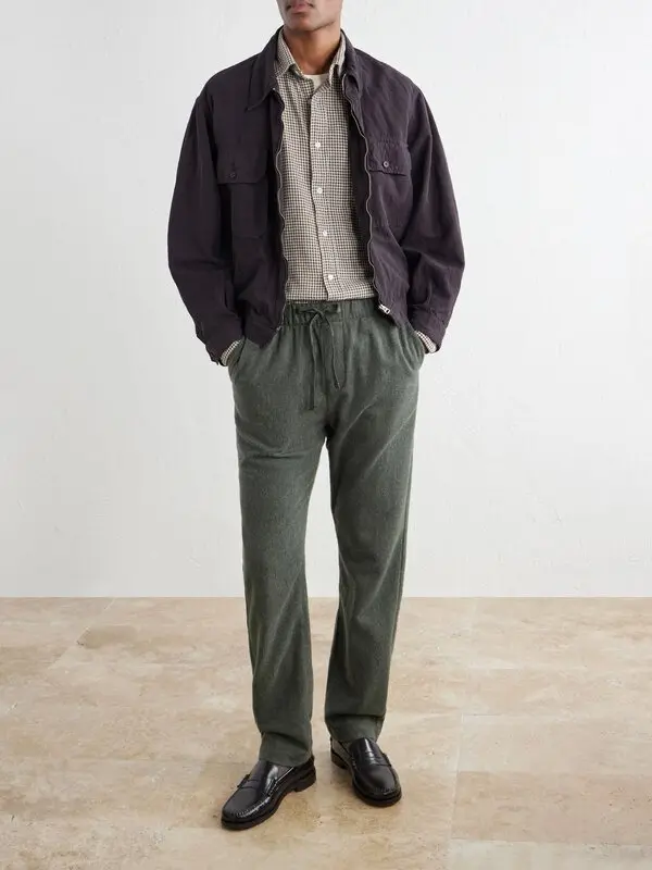 Hartford Paul Striped Cotton-gabardine Shirt
