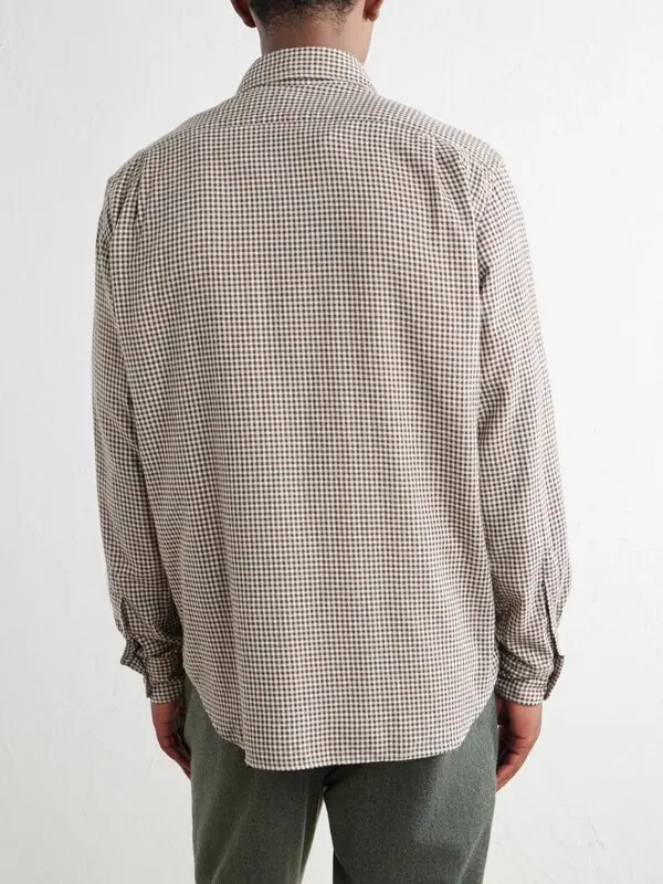 Hartford Paul Striped Cotton-gabardine Shirt