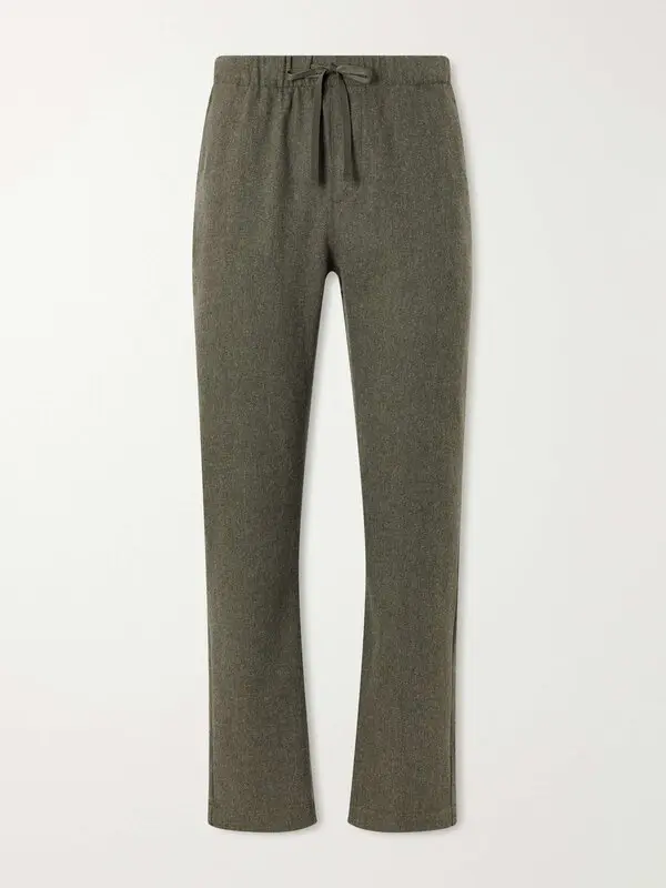 Hartford Joggy Straight-leg Wool Woven Trousers