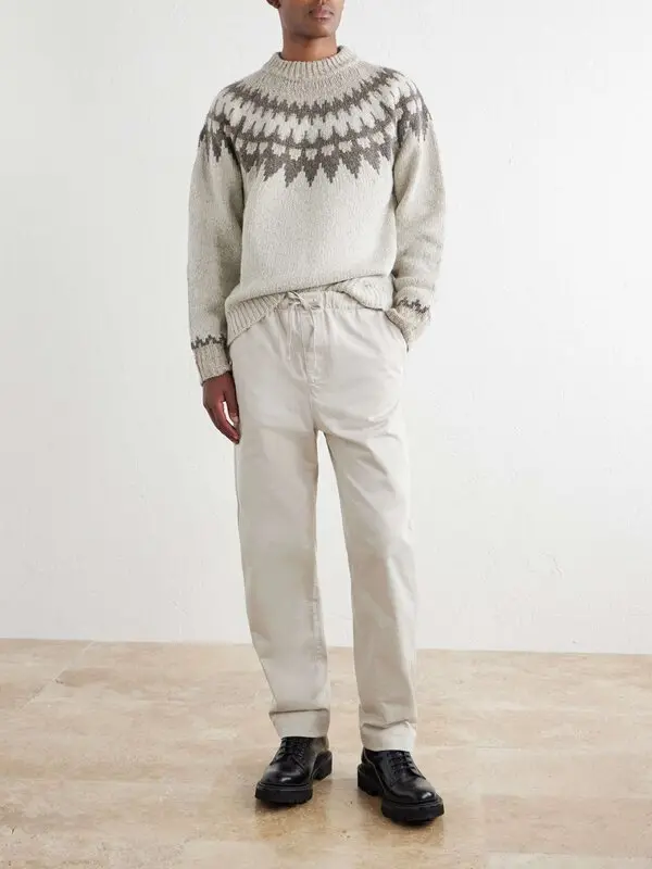 Hartford Joggy Straight-leg Cotton-twill Trousers